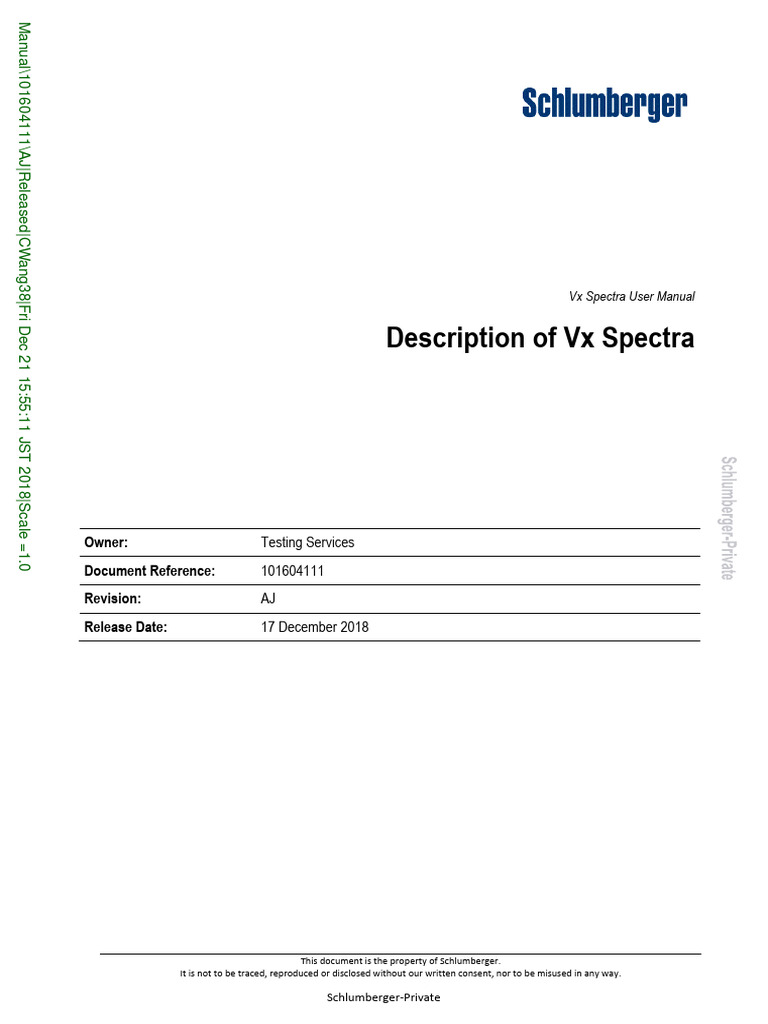 Rev AJ Description of VX Spectra - 6607198 - 01 | PDF | Flow ...