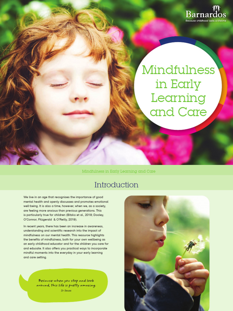 Mindfulness Benefits for Early Educators | PDF | Mindfulness | Thought