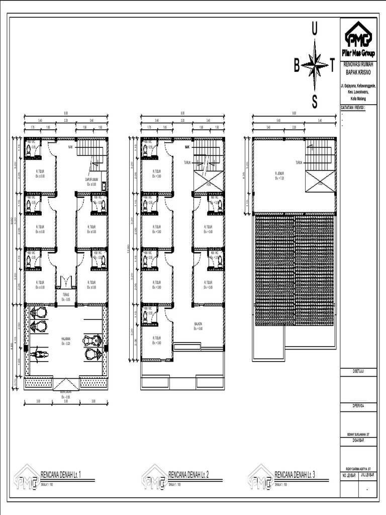 Denah Rencana Kost Kota Malang | PDF