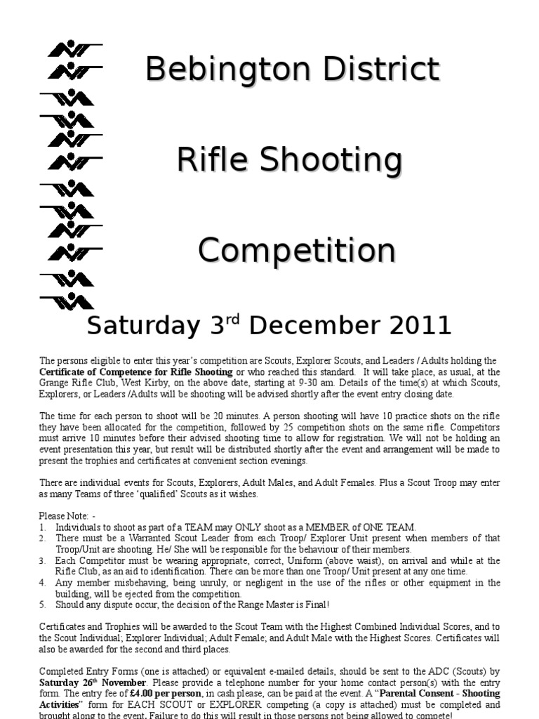 2011 Rifle Information | PDF | Scouting | Shooting