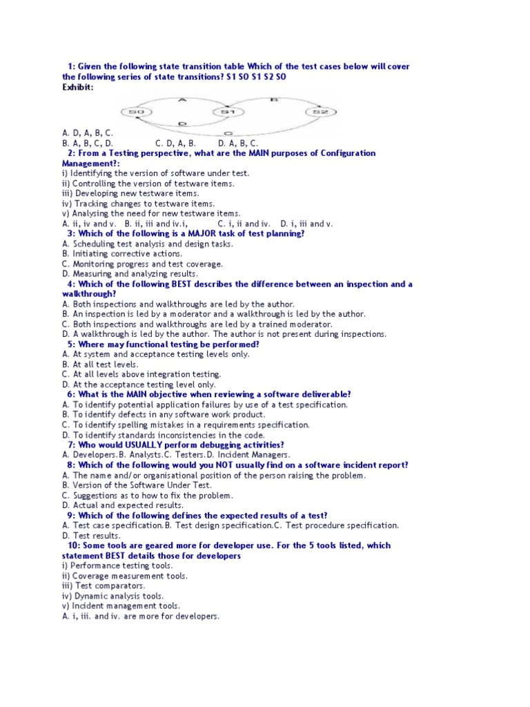 Istqb Questions | PDF | Software Testing | Software Bug