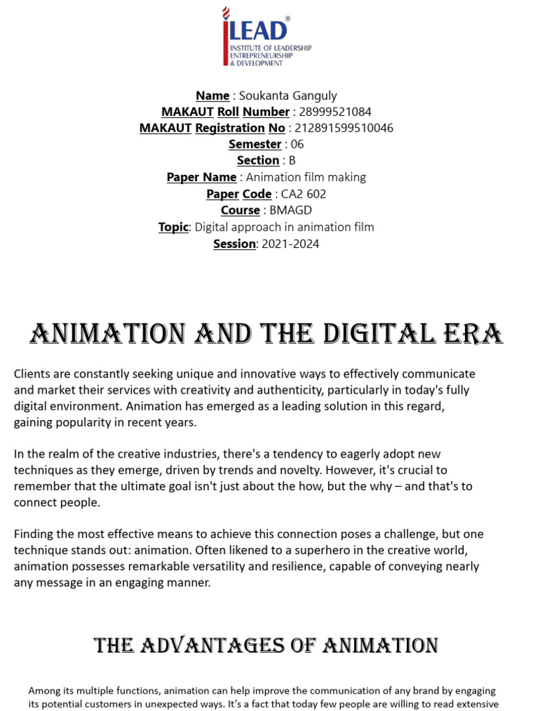 Digital Animation's Impact on Branding | PDF | Brand | Animation