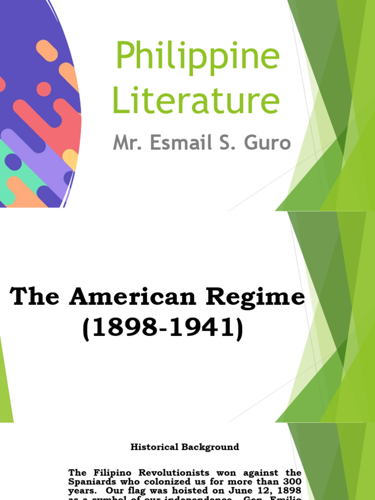 Philippineliteratureamericanperiod 231027232651 cf26868b 1 | PDF ...