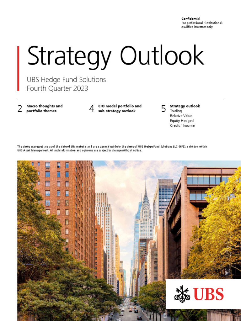 UBS Strategy Outlook 4Q2023 | PDF | Hedge Fund | Ubs