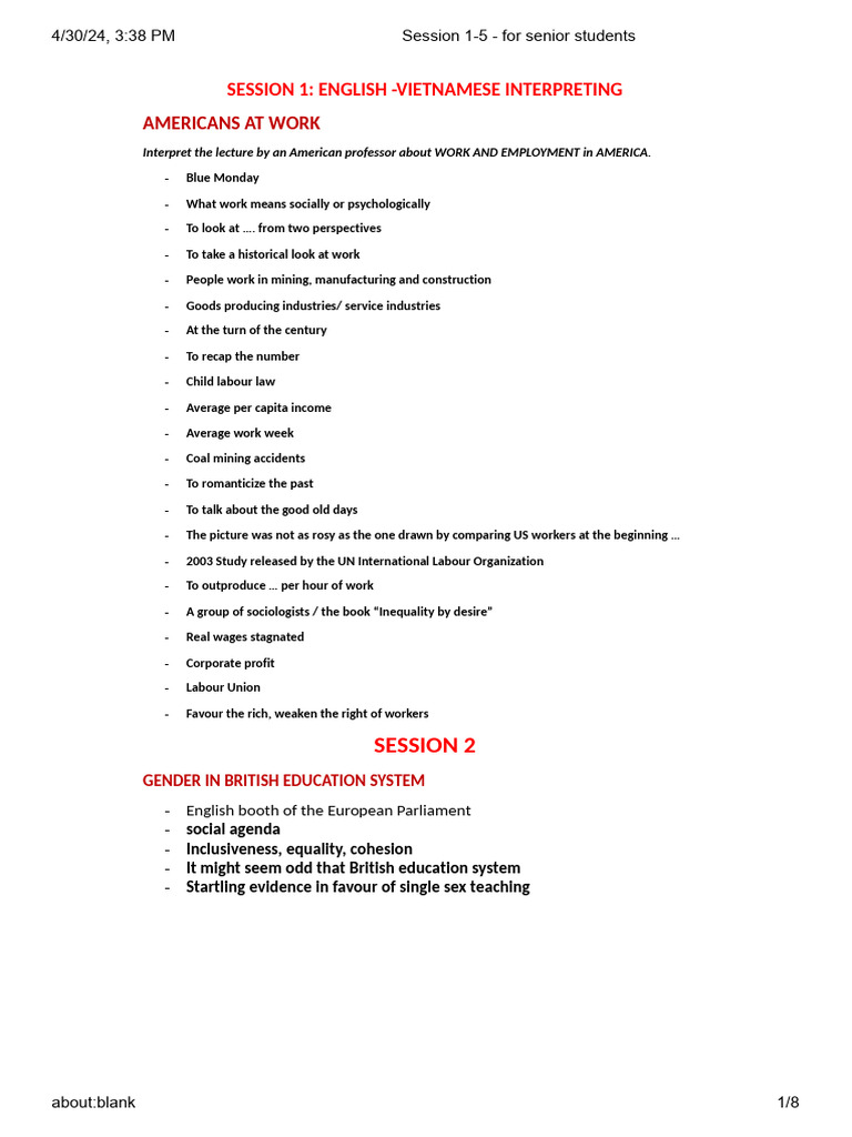 Session 1-5 - For Senior Students | PDF