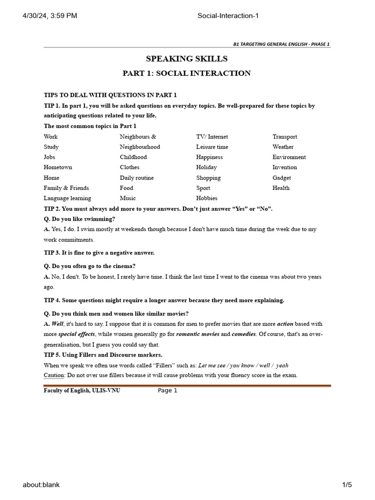 Social-Interaction-1 | PDF | Healthy Diet