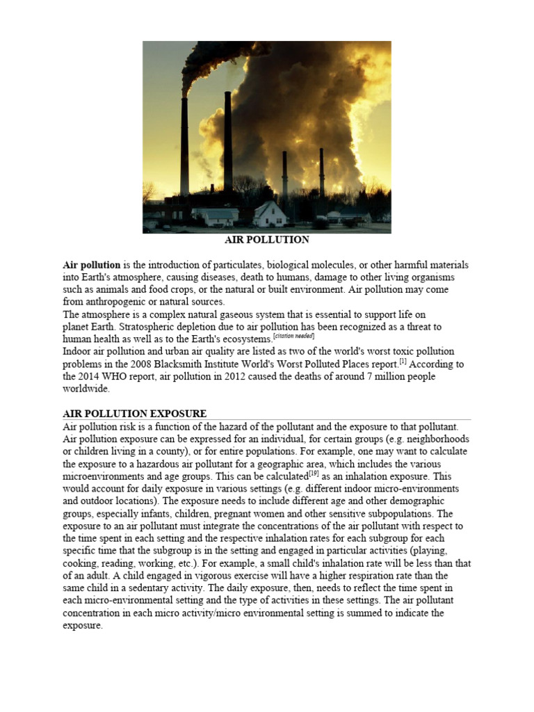 Understanding Air Pollution Effects | PDF | Solar Eclipse | Air Pollution