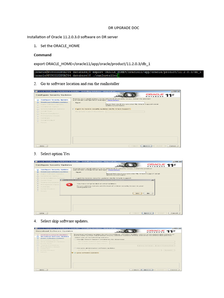 DR Grid Upgradation Steps | Download Free PDF | Oracle Database | Installation (Computer Programs)