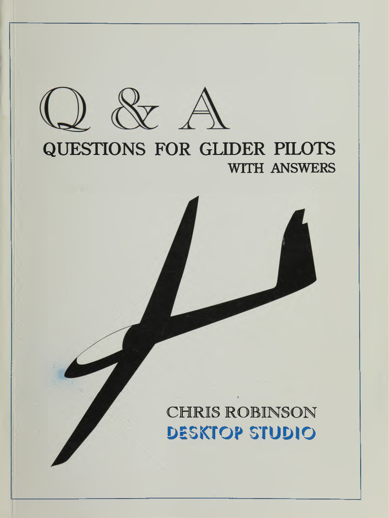 Q & A, Questions For Glider Pilots With Answers | PDF | Gliding | Lift ...