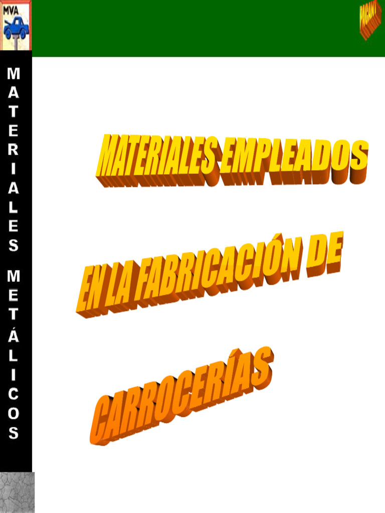 2.0 - Utf2 Materiales Utilizados Fabricacion Carro | PDF | Aleación ...