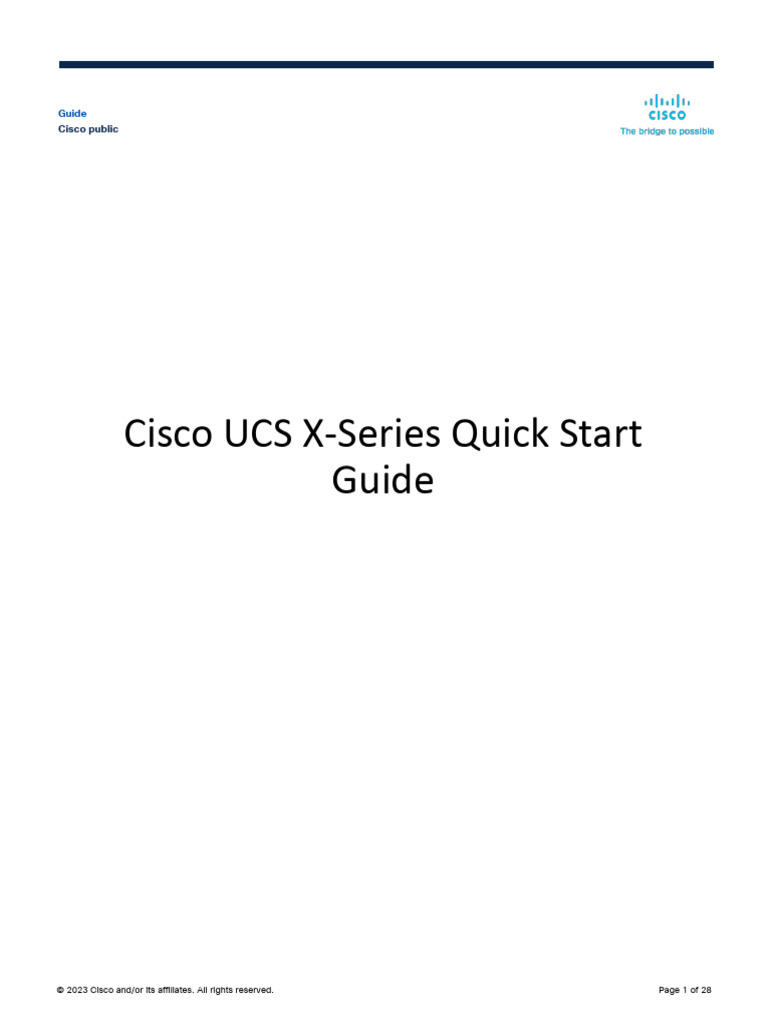 ucs-x-series-quick-start-guide | Download Free PDF | Operating System ...