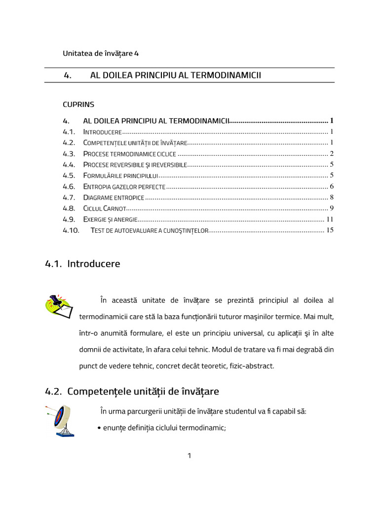 U04-Al doilea principiu al Termodinamicii | PDF