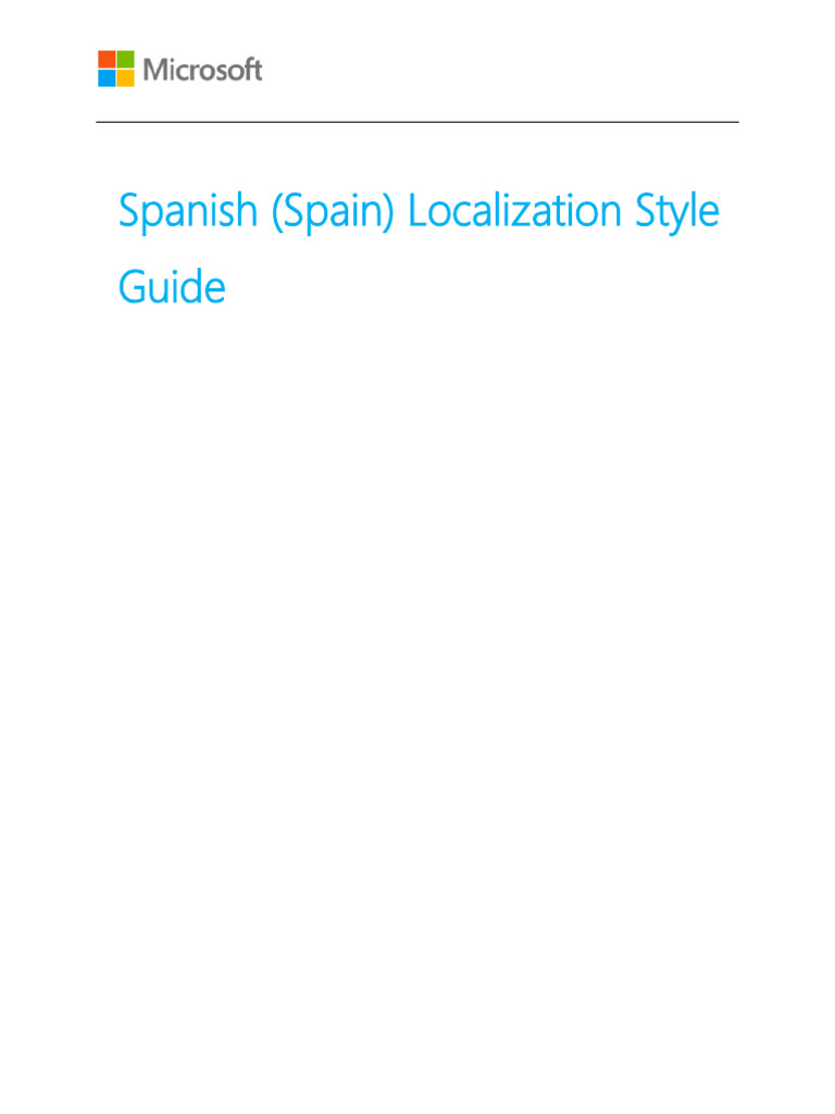 Microsoft Localization Style Guide | Download Free PDF | Acronym ...