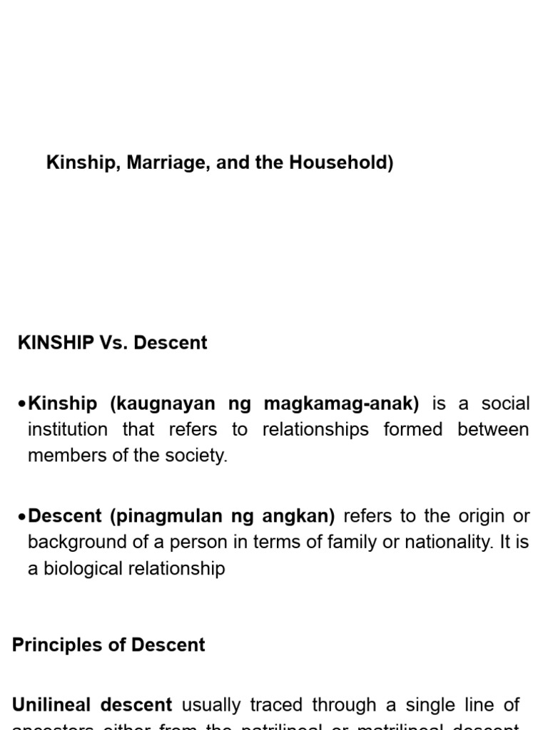 Week 1-Ucsp | PDF | Kinship | Family