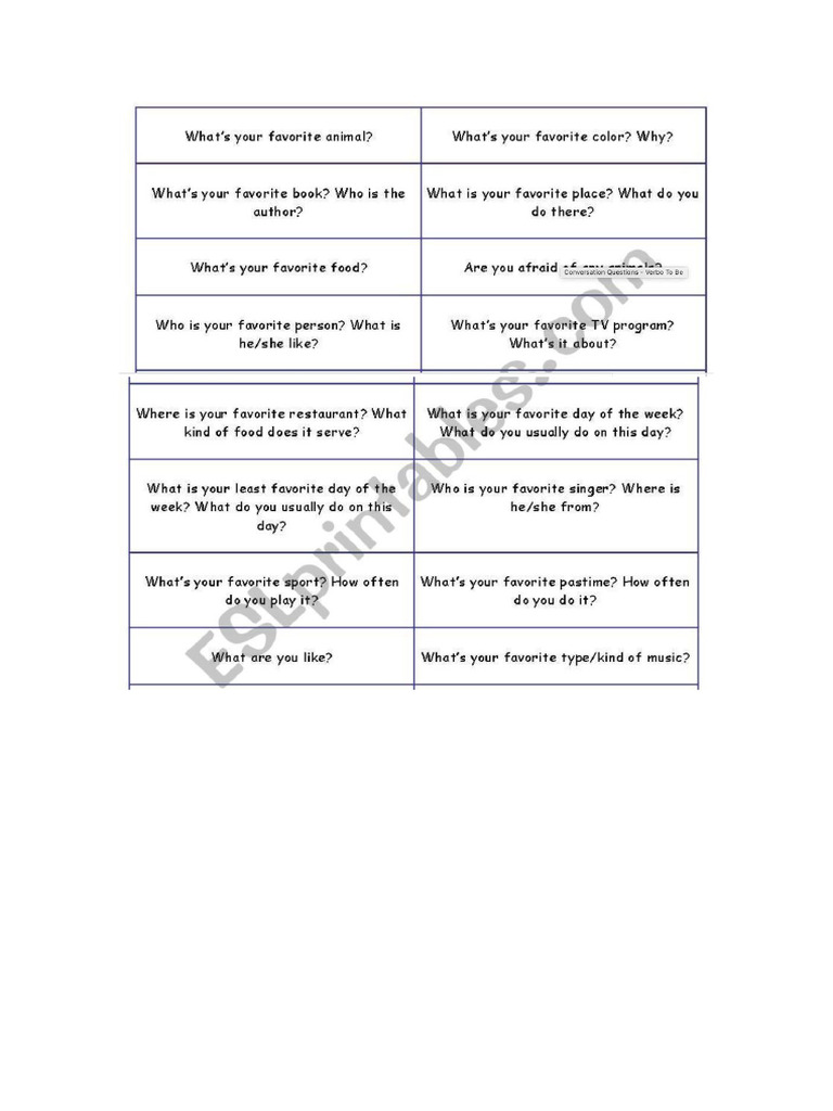 Speaking Activity | PDF