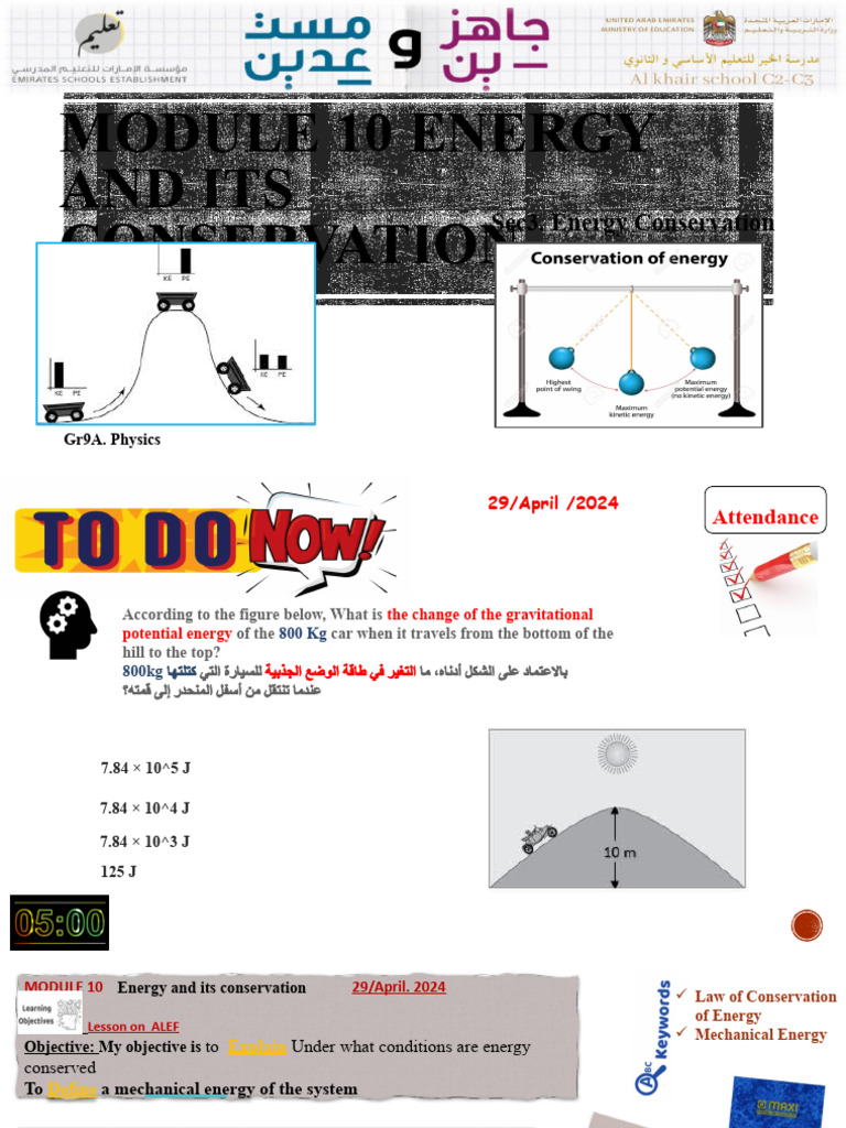 Module 10 Part 5 | Download Free PDF | Potential Energy | Kinetic Energy