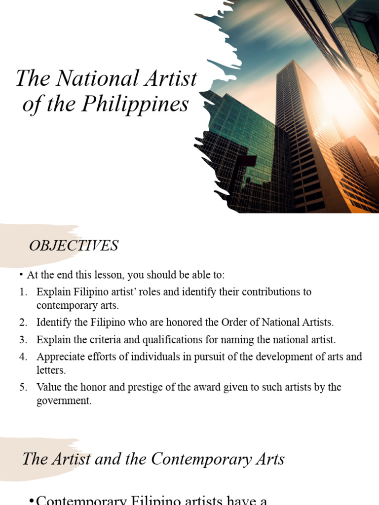 National Artists of the Philippines Explained | PDF | Philippines