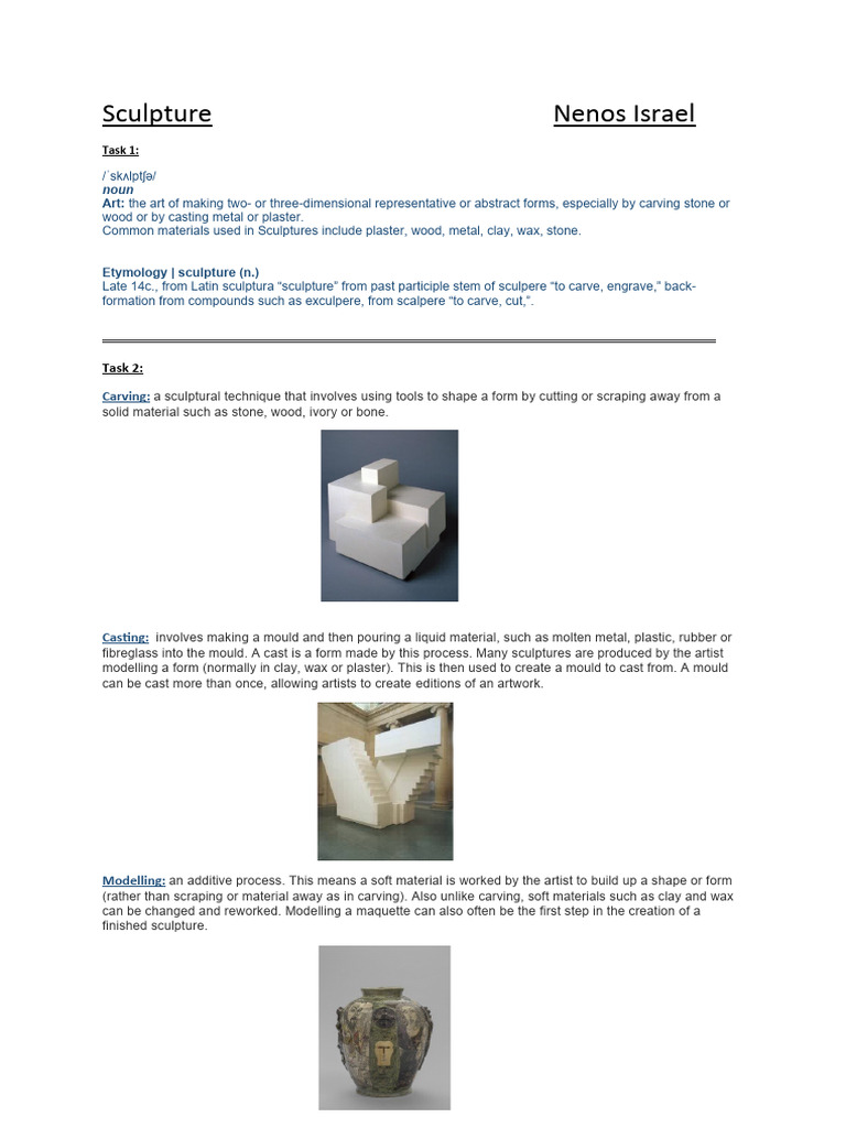 Sculpture | PDF | Sculpture | Casting