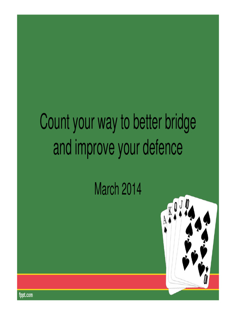 Count Your Way To Better Bridge | PDF | Contract Bridge | Tabletop Games