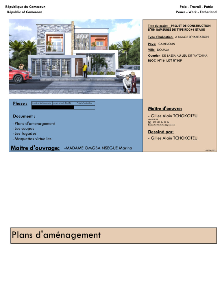 Projet Duplex pour Madame Omgba | PDF