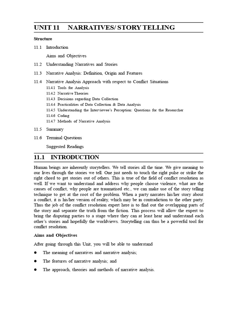 Narrative Analysis | PDF | Narrative | Storytelling