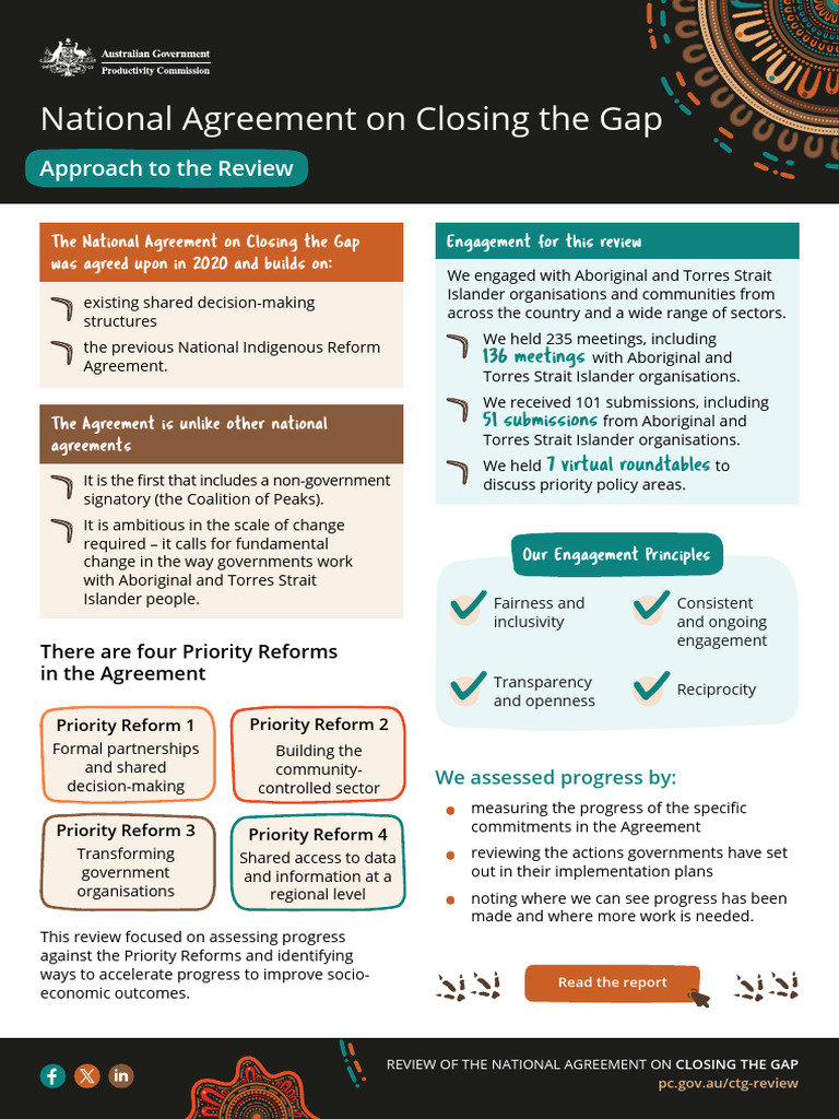 Review of Closing the Gap Agreement | PDF | Indigenous Australians