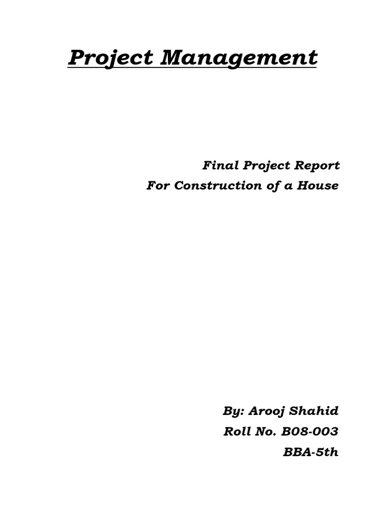 Project Management Final Project Report | PDF | Risk | Risk Management
