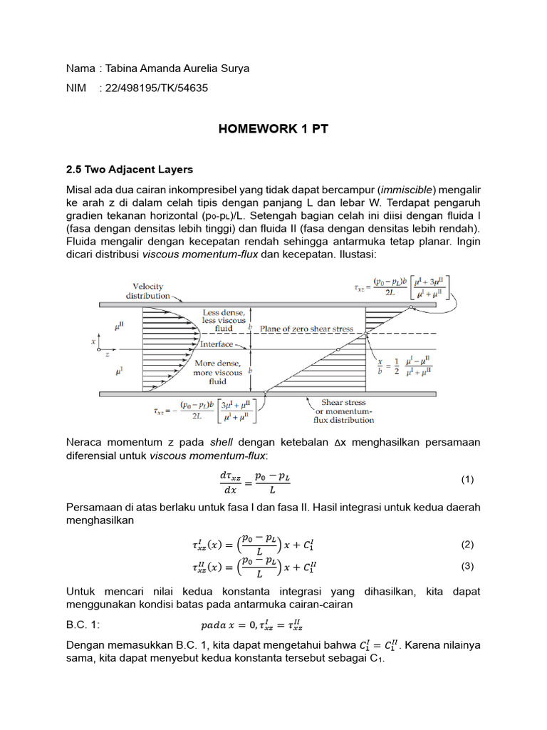 Homework 1 PT Tabina | PDF | Sains & Matematika | Komputer