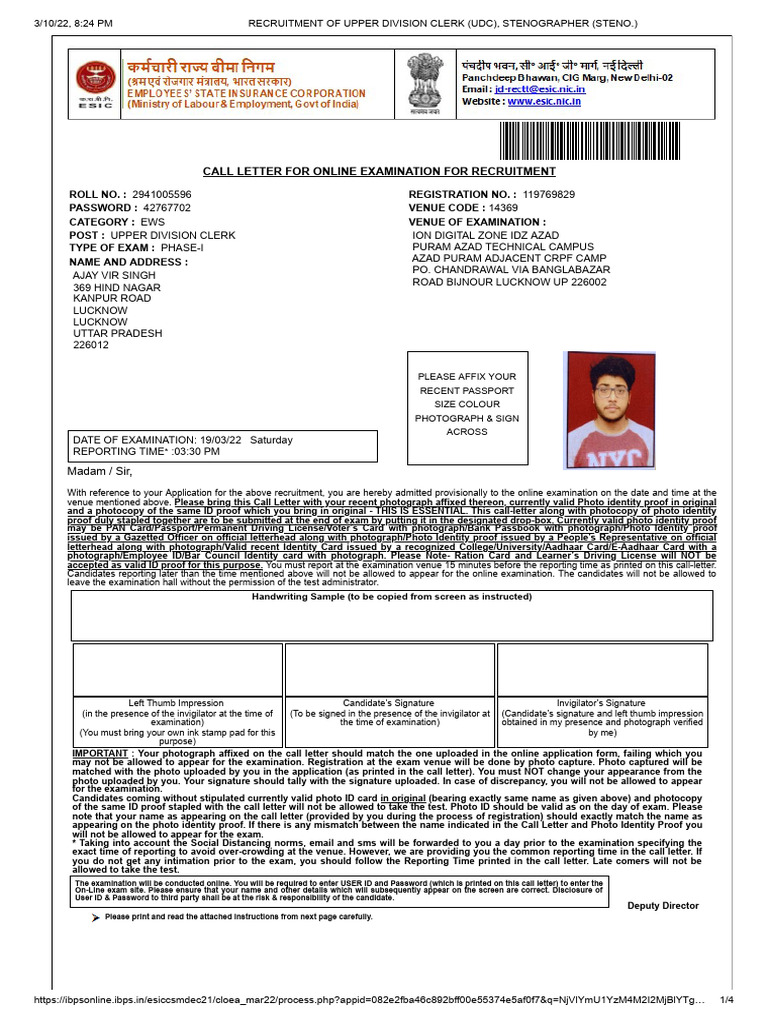 Esic Udc | PDF | Identity Document