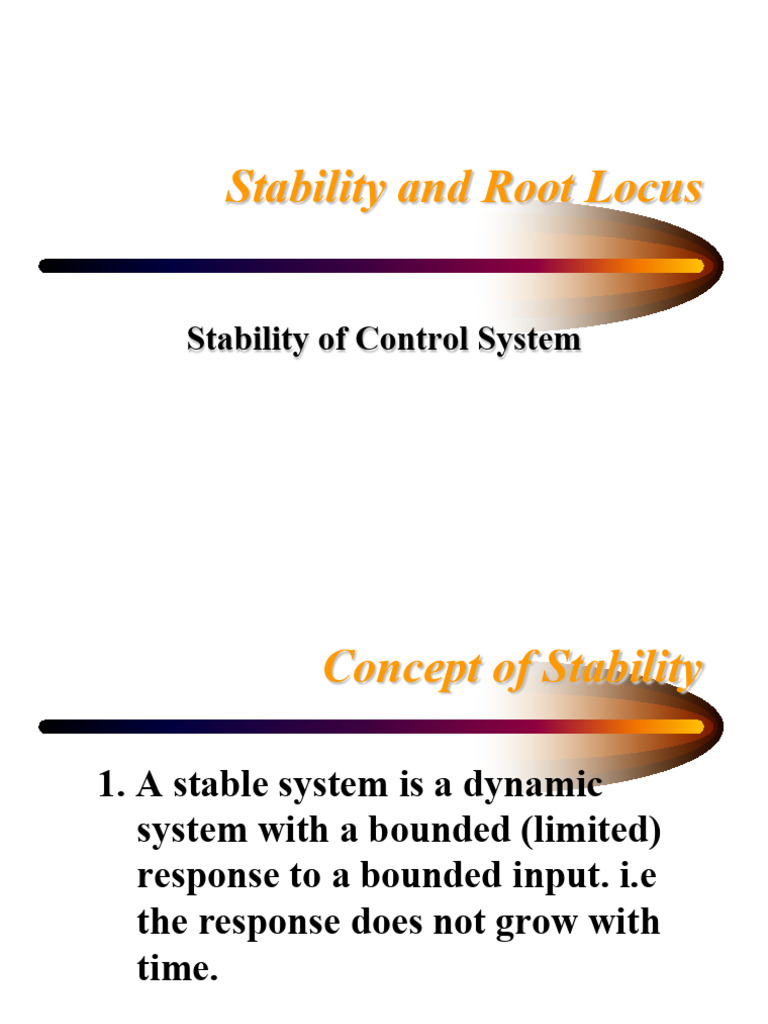 Control13 Stability of Control System | PDF | Laplace Transform ...