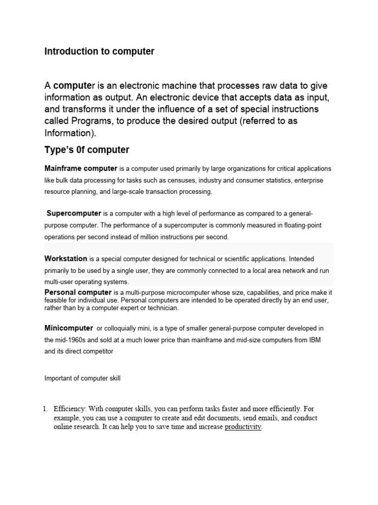 BASICCOMPUTER SKILL | PDF | Computer Hardware | Software