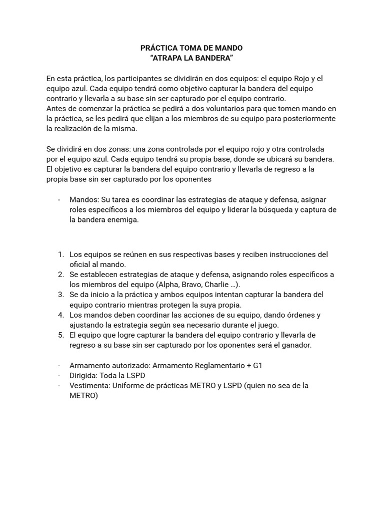 Practica Toma de Mando 2 | PDF