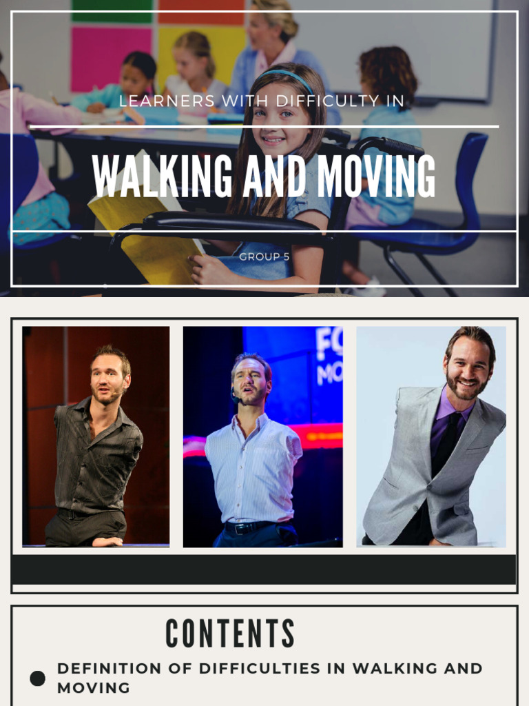 G 5 Difficulty in Walking and Moving | PDF | Cerebral Palsy | Diseases ...