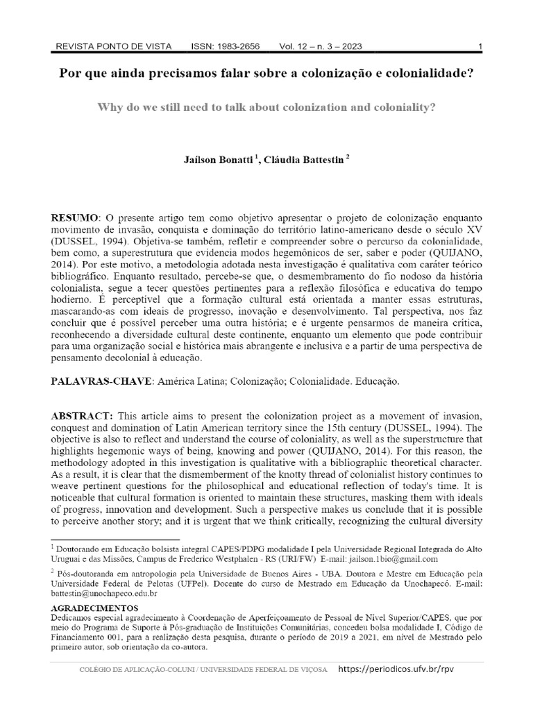 Vista Do Por Que Ainda Precisamos Falar Sobre A Colonização e ...