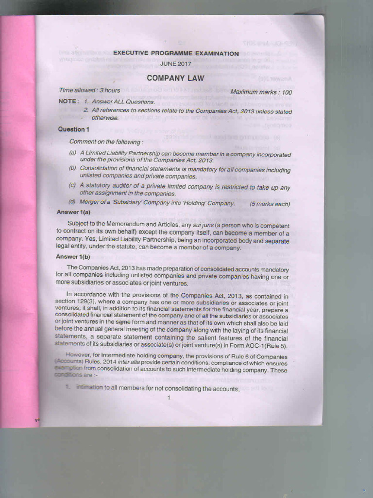 Company Law | PDF