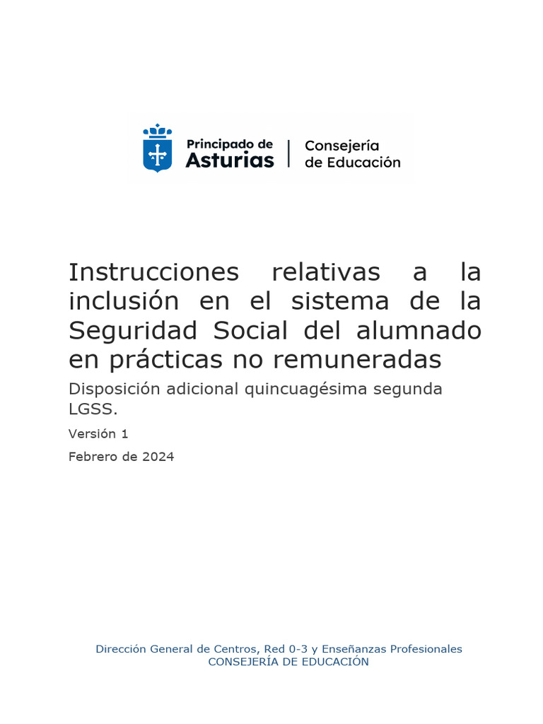 Instrucciones Inclusión Seg. So | PDF | Jubilación | Desempleo