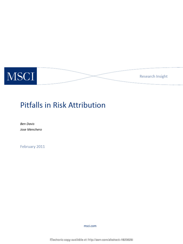Risks in Factor Attribution Models | PDF | Beta (Finance) | Risk