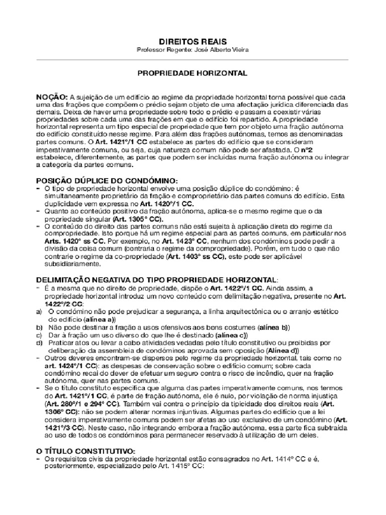 Propriedade Horizontal | PDF