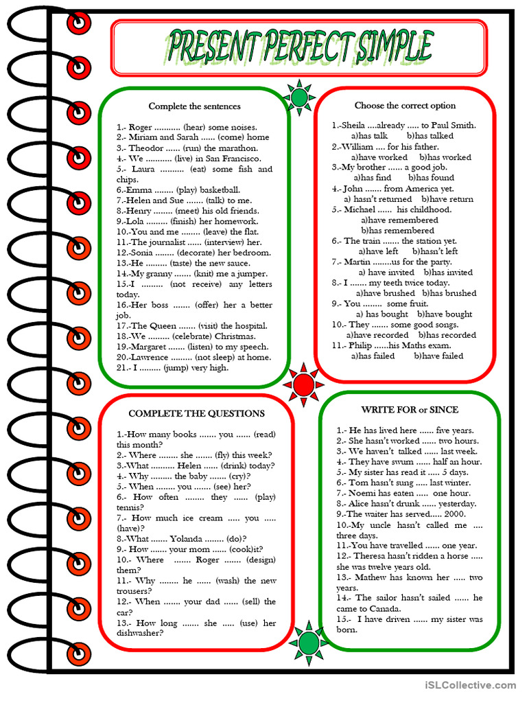 Present Perfect Simple | PDF