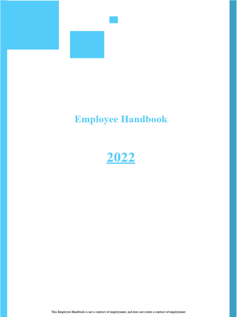 Employee Handbook 2022 - SapienHR | PDF | Performance Appraisal | Employment