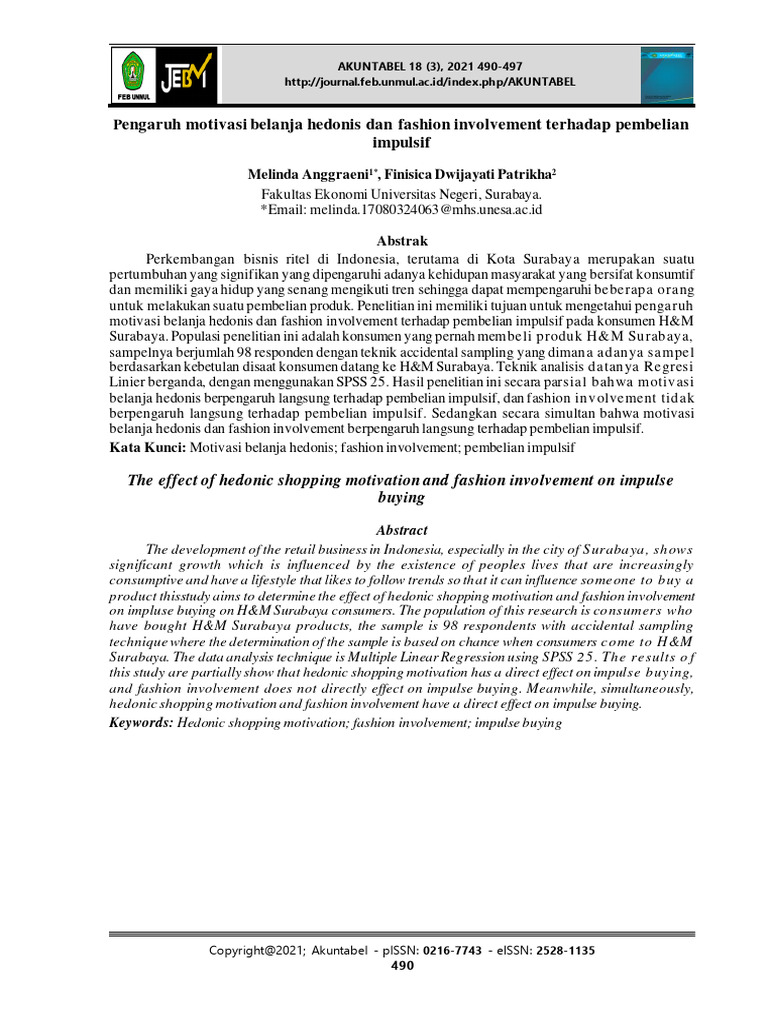 Hedonis 7 | PDF | Karier & Perkembangan