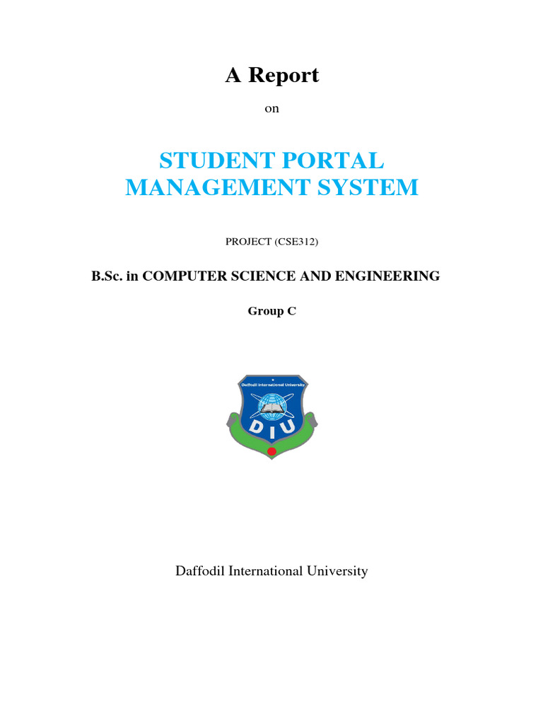 STUDENT PORTAL MANAGEMENT SYSTEM DOCUMENTATION | Download Free PDF ...