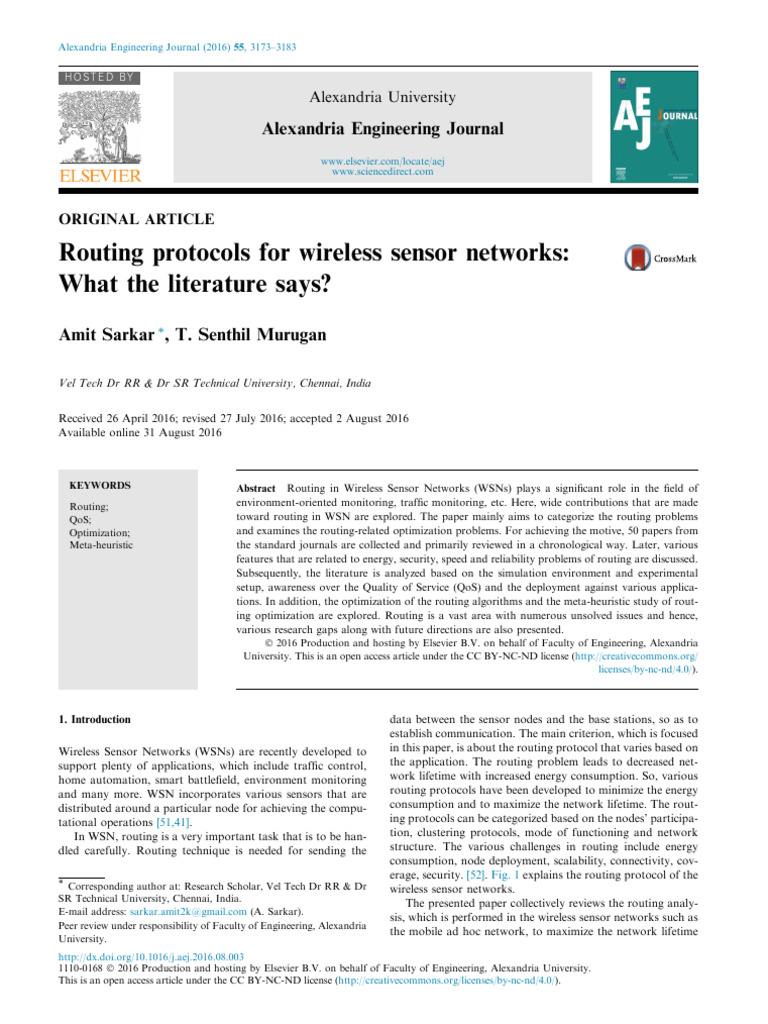 WSN Protocol | PDF | Routing | Wireless Sensor Network