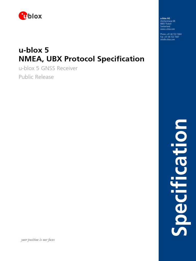 U Blox5 Protocol Specifications (GPS.G5 X 07036) | PDF | Usb | Computer Data