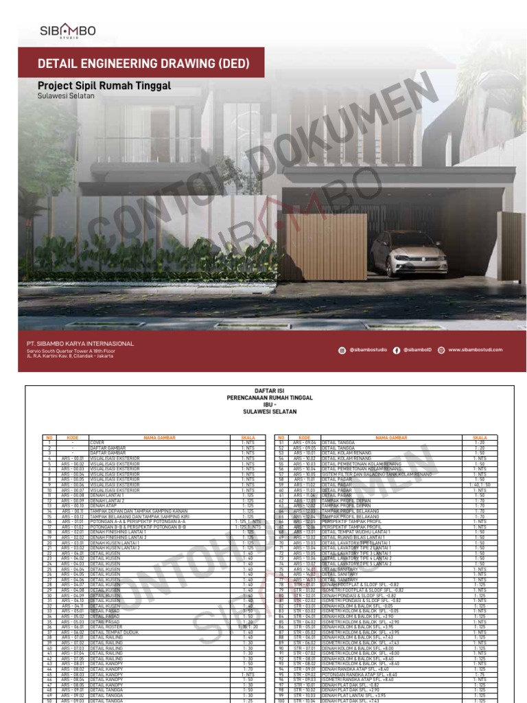 655c32229adcc1019a51637e Contoh Dokumen Gambar Kerja Sibambo Studio Pdf