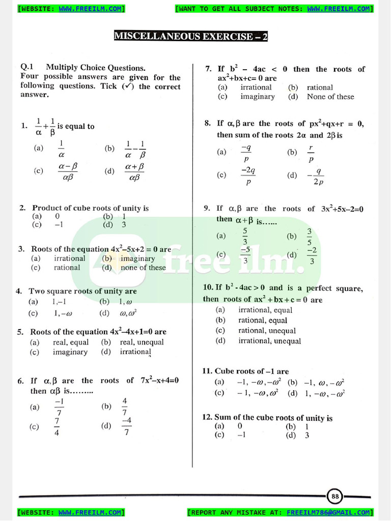 10th Maths Chap2 Rev Ex 2 | PDF