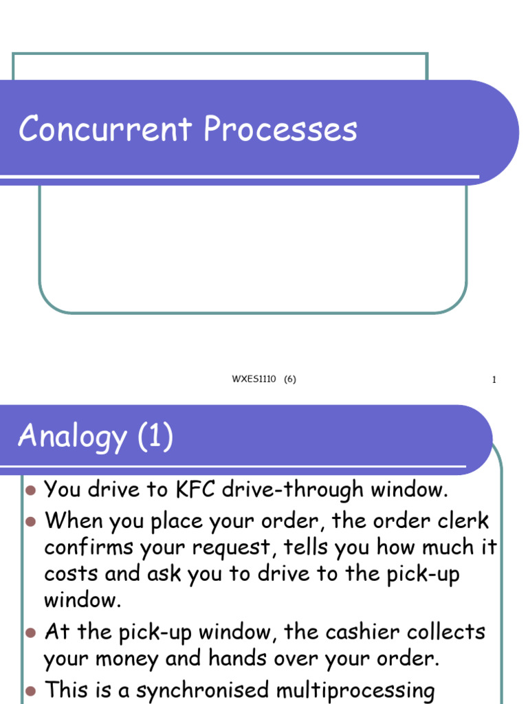 6 Concurrent Processes V2 Pdf Process Computing Central Processing Unit 