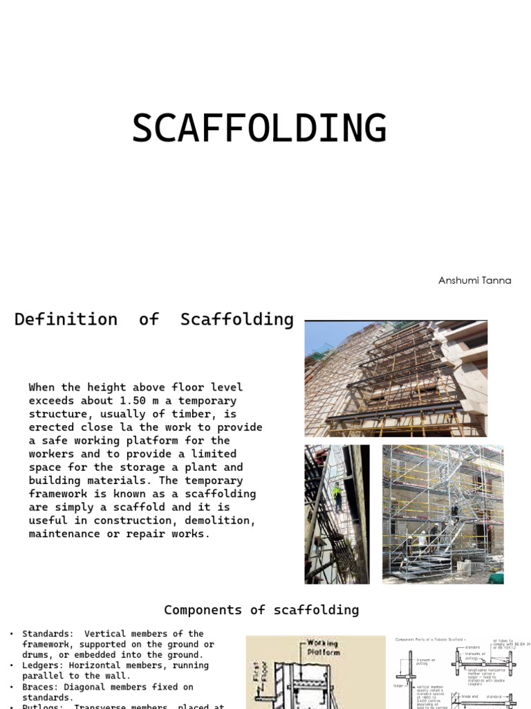 anshumi scaffolding | PDF | Scaffolding