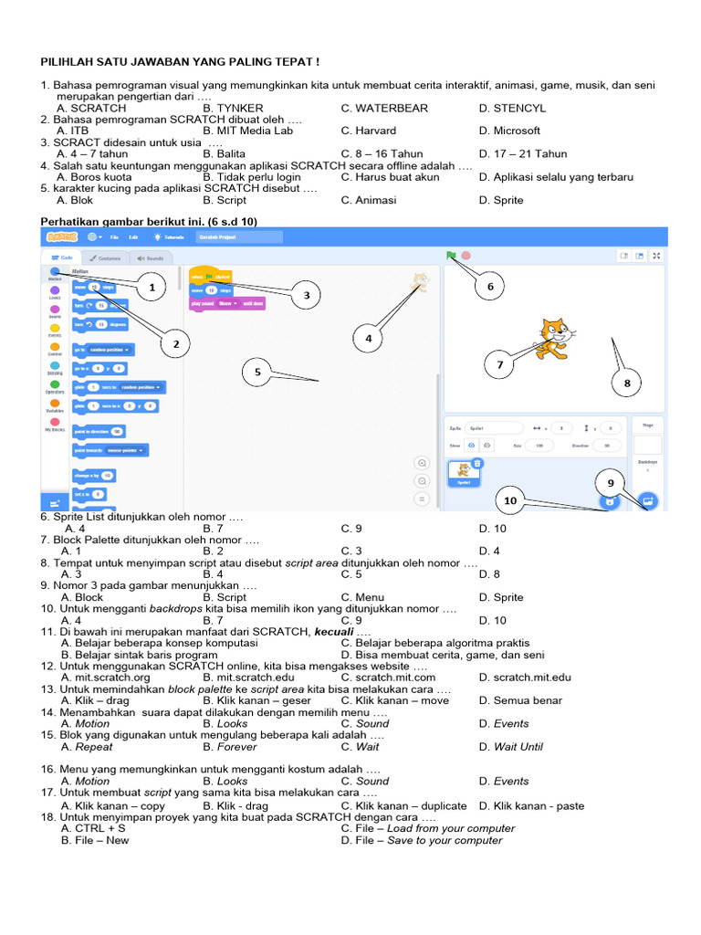 Latihan Soal Scratch Kelas 7 | PDF