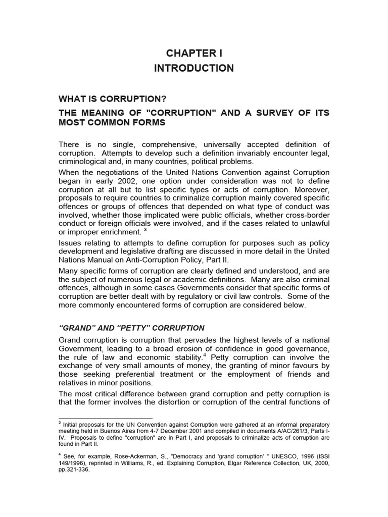 Understanding Corruption: Types & Definitions | PDF | Bribery | Corruption